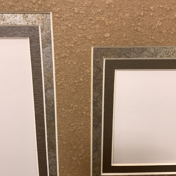 Accents | Custom Made Collage Cut Mats And Frame With Gold Rope Filet ...